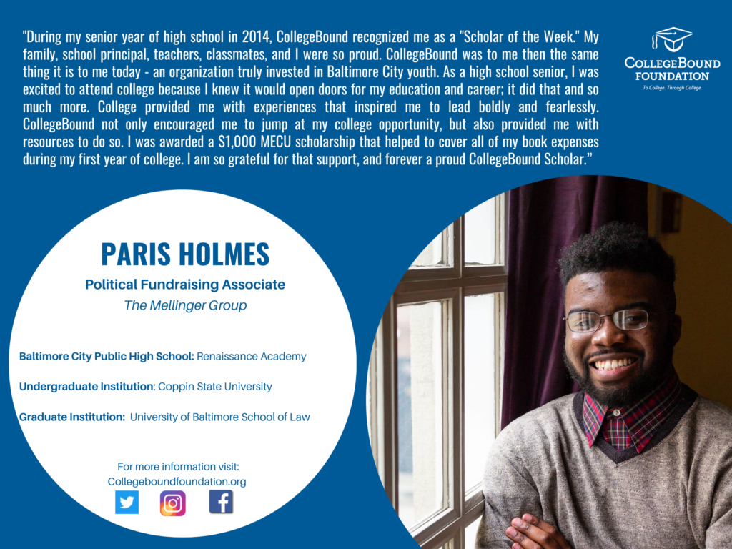 Paris Holmes | CollegeBound Foundation