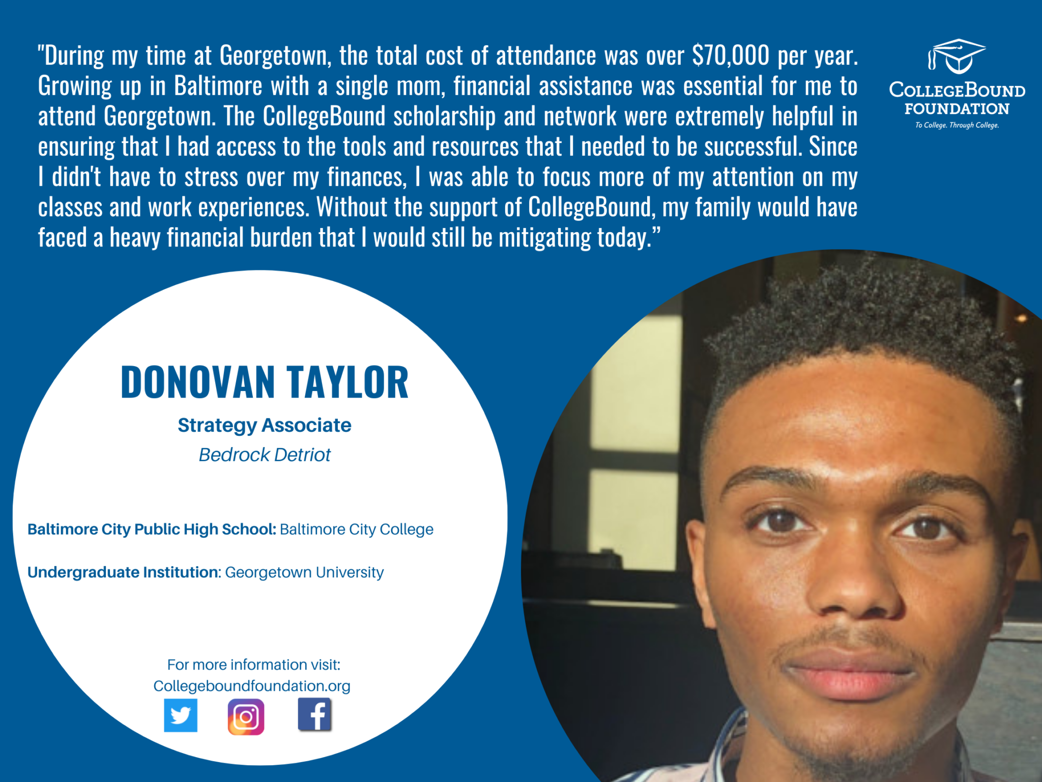 Donovan Taylor | CollegeBound Foundation