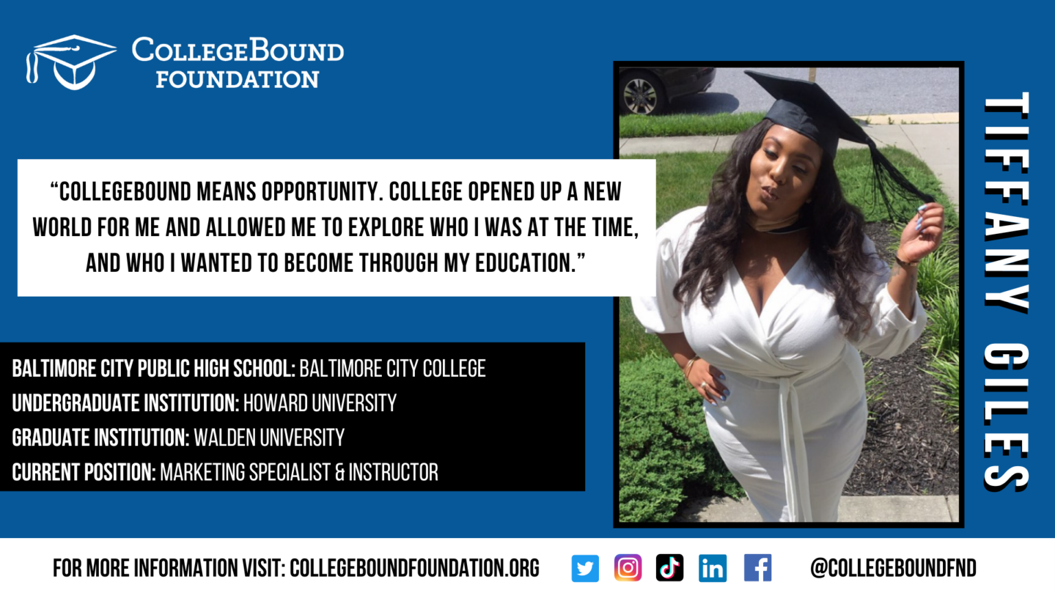 Tiffany Giles | CollegeBound Foundation
